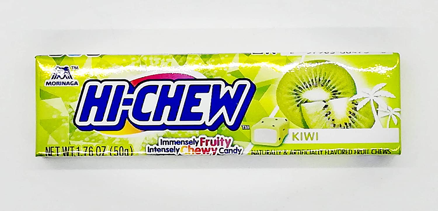 Hi Chew Fruit Candy, Chewy, Kiwi